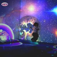 China Immersive Trampoline Game Full HD Cosmic Environment 3-Sided Projection Active Play for sale