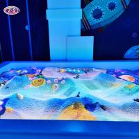 China Interactive Topographic Sandbox Dynamic Sand Mapping Table 120cm for Public Events for sale