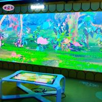 China 10 Games Interactive Digital Painting Wall System 65-86 Inch Touch Screen for Corporate Showrooms for sale