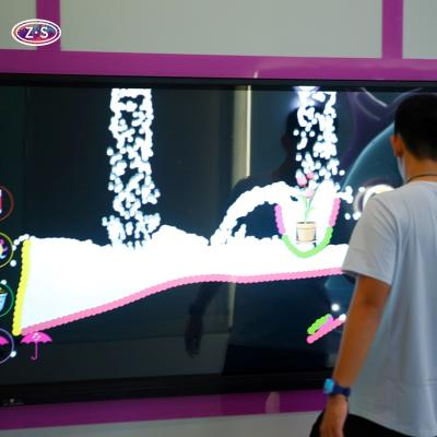 China High Traffic Interactive Education Screen 65 Inch Multi Touch Display for Commercial Entertainment Venues for sale