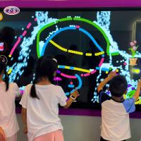 China 65 Inch Multi Touch Interactive Education Screen Game Wall for Children Learning for sale