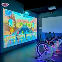 China Commercial Interactive Game Attraction Indoor AR Bike Race Projection Experience for sale