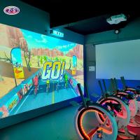 China AR Bicycle Simulator Indoor Sports Attraction with 3D Projection and Multiplayer Racing for sale