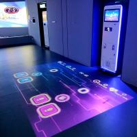China Interactive Training Floor Compact Motion Sensing Floor Games Solution System 12sqm for sale