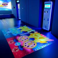 China Compact Motion Sensing Floor Games Solution 12sqm Multiplayer Interactive Projection for sale