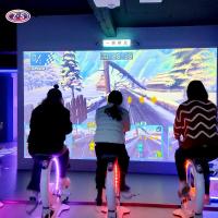 China AR Bike Race Indoor Cycling Simulator 1-4 Player Multiplayer Immersive Fitness Game for sale