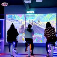 China AR Bike Race Simulated Real-World Indoor Attraction for 1-4 Riders Public Venues for sale