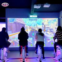 China Professional Indoor Cycling Trainer Interactive Spin Bike Smart Fitness Equipment 1-4 Players for sale