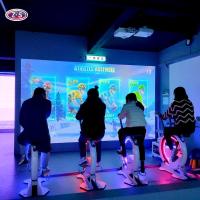 China Multiplayer AR Interactive Spin Bike 250W Immersive Indoor Cycling Trainer for sale