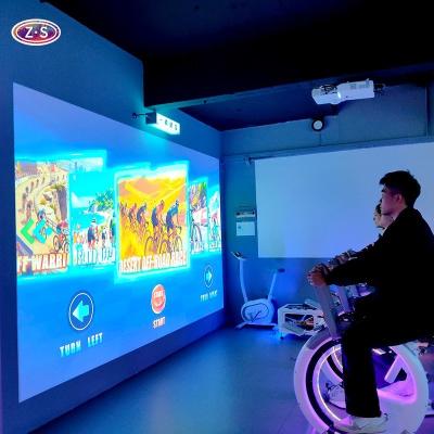 China AR Bike Race Simulated Real-World Indoor Attraction for 1-4 Riders Public Venues for sale