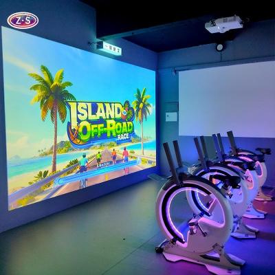 China Commercial Indoor AR Bike Race Projection Game Solution for 1-4 Players Entertainment Venues for sale