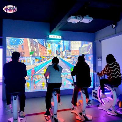 China Indoor AR Bike Race Game 1-4 Player Scalable Simulated Real-World Training Platform for sale