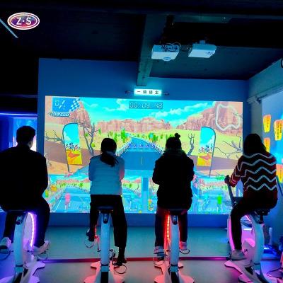 China AR Interactive Spin Bike Smart Home Fitness Equipment Immersive Cycling 250W Motor for sale