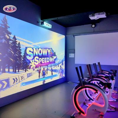 China Commercial Indoor AR Bike Race System 1-4 Player Multiplayer Cycling Game for sale