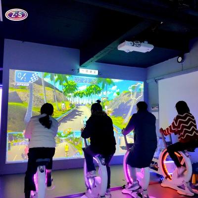 China Indoor AR Bike Race Multiplayer Fitness Cycling Game for 1-4 Players Commercial Grade for sale