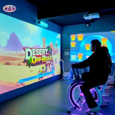 China Indoor AR Bike Race Multiplayer Cycling Equipment 1-4 Players Smart Resistance for sale