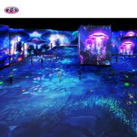 China Multi Channel Seamless Projection Fusion Immersive Interactive Solution 4000 Lumens 1920x1080 for sale