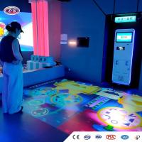 China Turnkey Immersive Gaming Equipment Mobile Floor Projector 350 Games Family Fun Center for sale