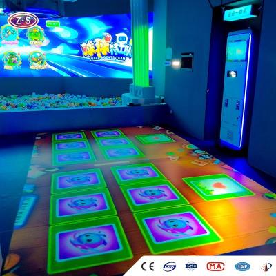 China Coin Operated Interactive Floor Games Motion Sensing Projection System for High Traffic Public Areas for sale