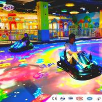 China Interactive Projection Go Kart Racing System with Real Electric Kart for Multiplayer Arena for sale