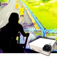 China Indoor AR Bike Race Gamification System 1-4 Player Immersive Fitness Projection for sale
