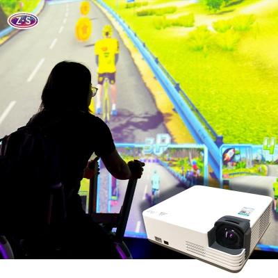 China Indoor AR Bike Race Gamification System 1-4 Player Immersive Fitness Projection for sale