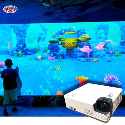 China Interactive Coloring Wall Family Entertainment Center with Radar Sensing Technology 10 Play Modes for sale
