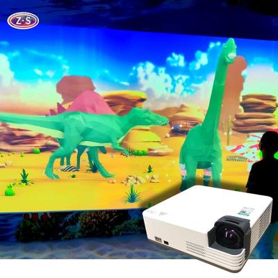 China Interactive Coloring Wall for Real Estate Sales Office Kids Space with Radar Sensing 10 Play Modes for sale