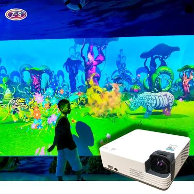 China Interactive Coloring Wall for Bank Family Zone with Radar Sensing Technology 10 Play Modes for sale