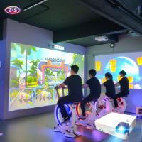 China Indoor AR Bike Race Multiplayer Cycling System 1-4 Players Immersive Projection Fitness Entertainment for sale