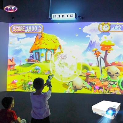 China One-Piece Design Throw Ball Projection Game Pirate Ship Adventure for Urban Parks 1080P HD for sale