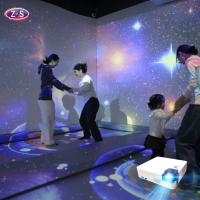 China Interactive Trampoline Experience with Three Screen Immersive Projection Display for sale