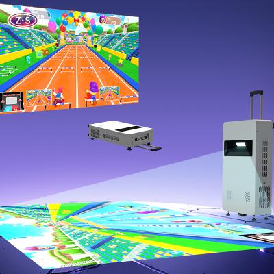 China All in One Wall and Floor Projection Suitcase for Schools Museums and Playgrounds for sale