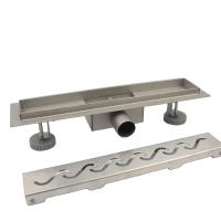 China Multi Sizes SUS304 Stainless Steel Modern Design Long Hair Floor Drain for Bathroom for sale