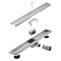 China Bathroom Stainer Modern 304 Stainless Steel Linear Floor Drain for Hotels Basins for sale