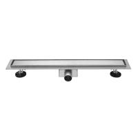 China Strainer Style 304 Stainless Steel Linear Floor Drain for Modern Washrooms and Hotels for sale