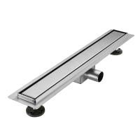 China Strainer Style 304 Stainless Steel Linear Floor Drain for Modern Washrooms and Hotels for sale