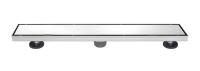 China 7cm Width Inbisible Floor Drain Linear Drain Matt Black OEM for Modern Washroom Design for sale