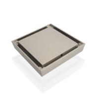China 100*100mm Modern Brass Floor Drain Tile Anti-Odor Strainer for Hotels for sale
