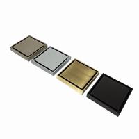 China 100*100mm Modern Brass Floor Drain Tile Anti-Odor Strainer for Hotels for sale
