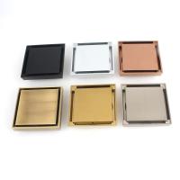 China 100*100mm Modern Brass Floor Drain Tile Anti-Odor Strainer for Hotels for sale