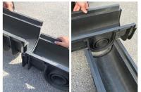 China Durable Drains Rain Water Drainage Iron Cast Grate Channel HDPE Trench Balcony for sale