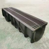 China Durable Drains Rain Water Drainage Iron Cast Grate Channel HDPE Trench Balcony for sale