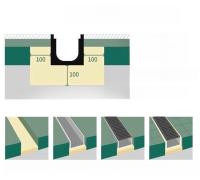 China Durable Drains Rain Water Drainage Iron Cast Grate Channel HDPE Trench Balcony for sale