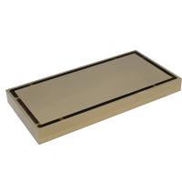 China Anti Odor Function Strainer 10X20cm Floor Drain Modern Square for Bathroom Waste for sale