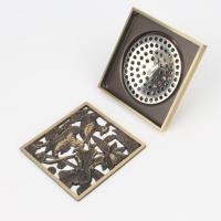 China BANGQI 20135 4-Inch Brass Sewerage Floor Drain with Chrome Plated Texture of Material for sale