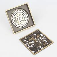China BANGQI 20135 4-Inch Brass Sewerage Floor Drain with Chrome Plated Texture of Material for sale