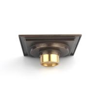 China Modern Square Brass Bathroom Accessories for Kitchen or Hotel Usage the Square Brass Balcony Drainage for Basin for sale