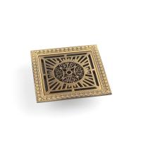 China Modern Square Brass Bathroom Accessories for Kitchen or Hotel Usage the Square Brass Balcony Drainage for Basin for sale