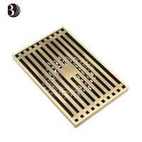China Modern Design Chrome Linear Floor Drain Cover Plate for Basin Usage in Modern Hotels for sale